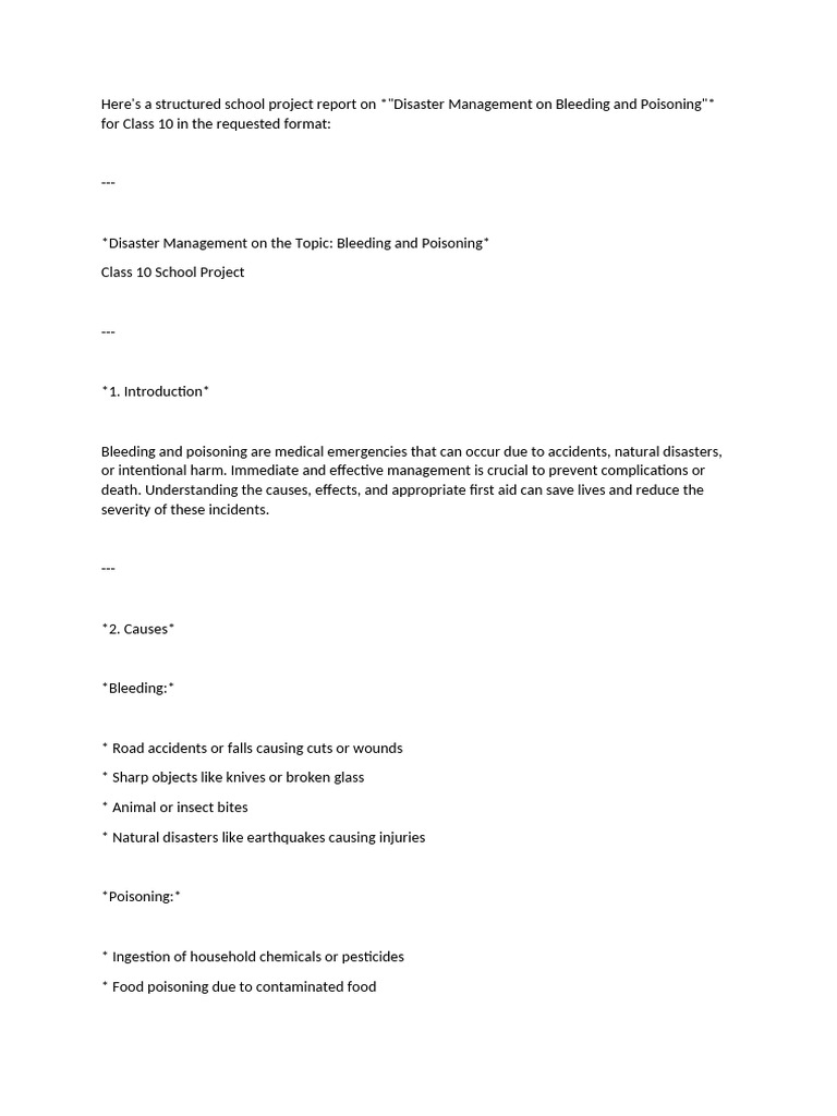 Here | PDF | Bleeding | Emergency Management