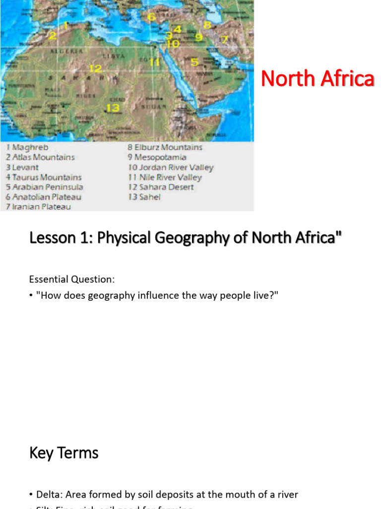 North Africa Physical Geography Ppt | PDF | North Africa | Nile
