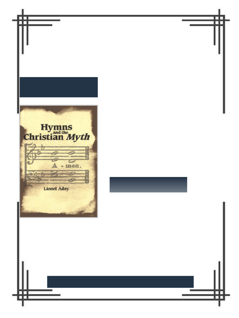 Hymns and the Christian Myth First Edition Lionel Adey ebook 2026 ...