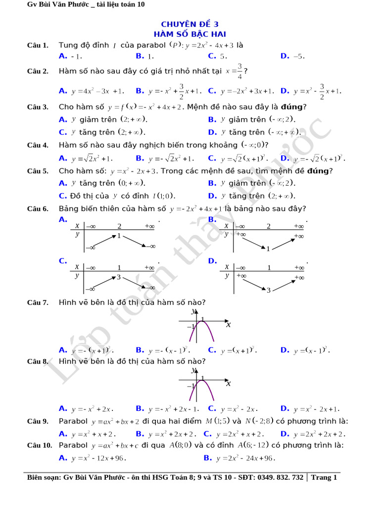 DS_C2_Ham so bac hai | PDF