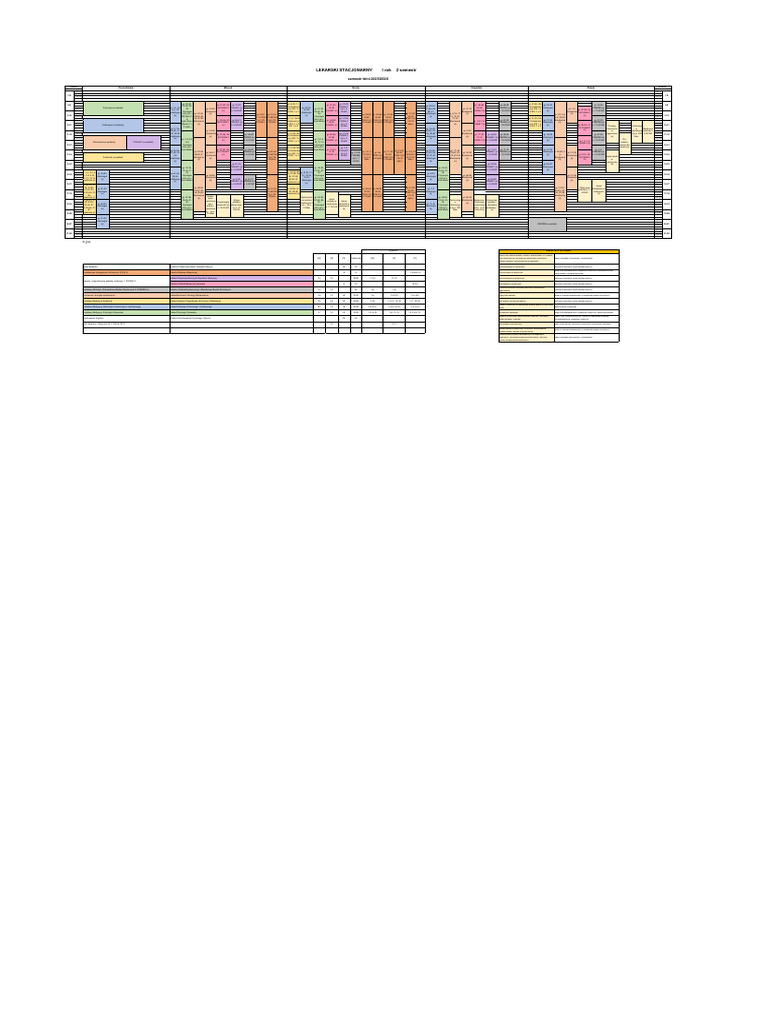 Harmonogram Schedule 2025 2026 Sem 2 Lekst 2025 12 11 14 15 23 | PDF