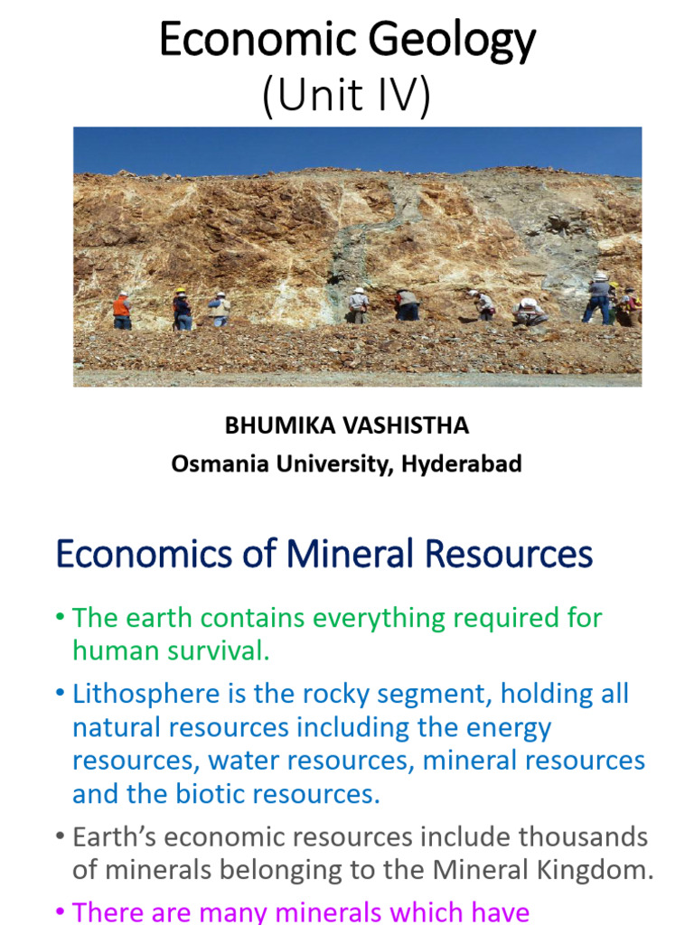 Unit-IV Economic Geology | PDF | Ore | Magma