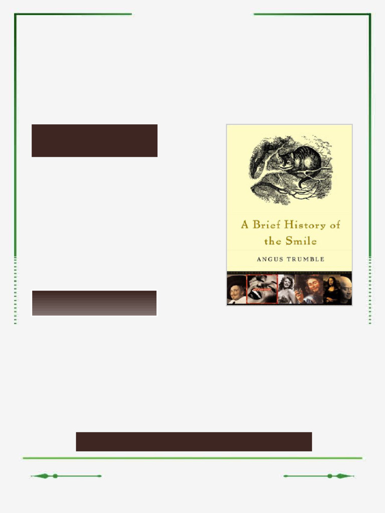 A brief history of the smile 1st Printing Edition Angus Trumble ebook ...