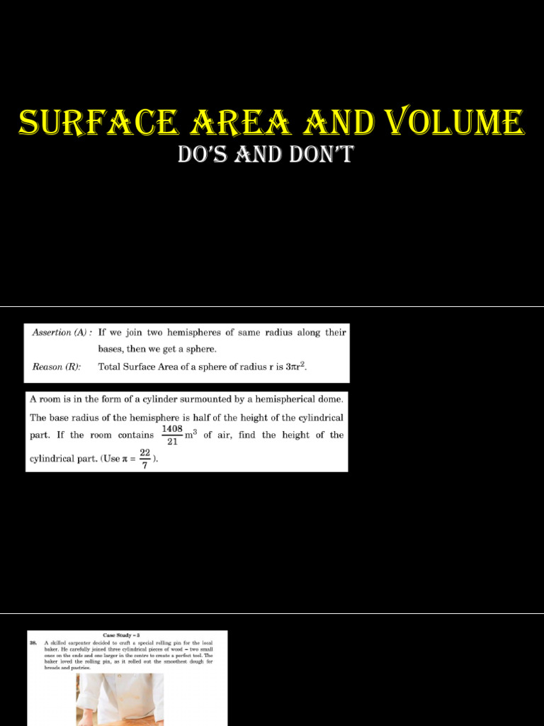 12. Surface Area and Volume | PDF