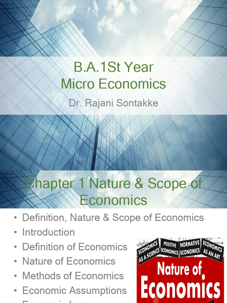 Chapter_1_Nature_&_Scope_of_Economics_ | PDF | Economics | Macroeconomics