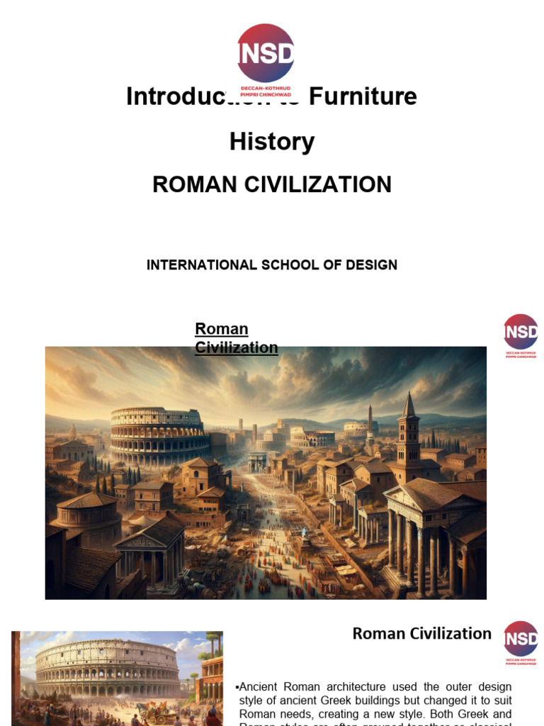 Intro. to Furn. History - ROMAN Civilization | PDF | Column ...