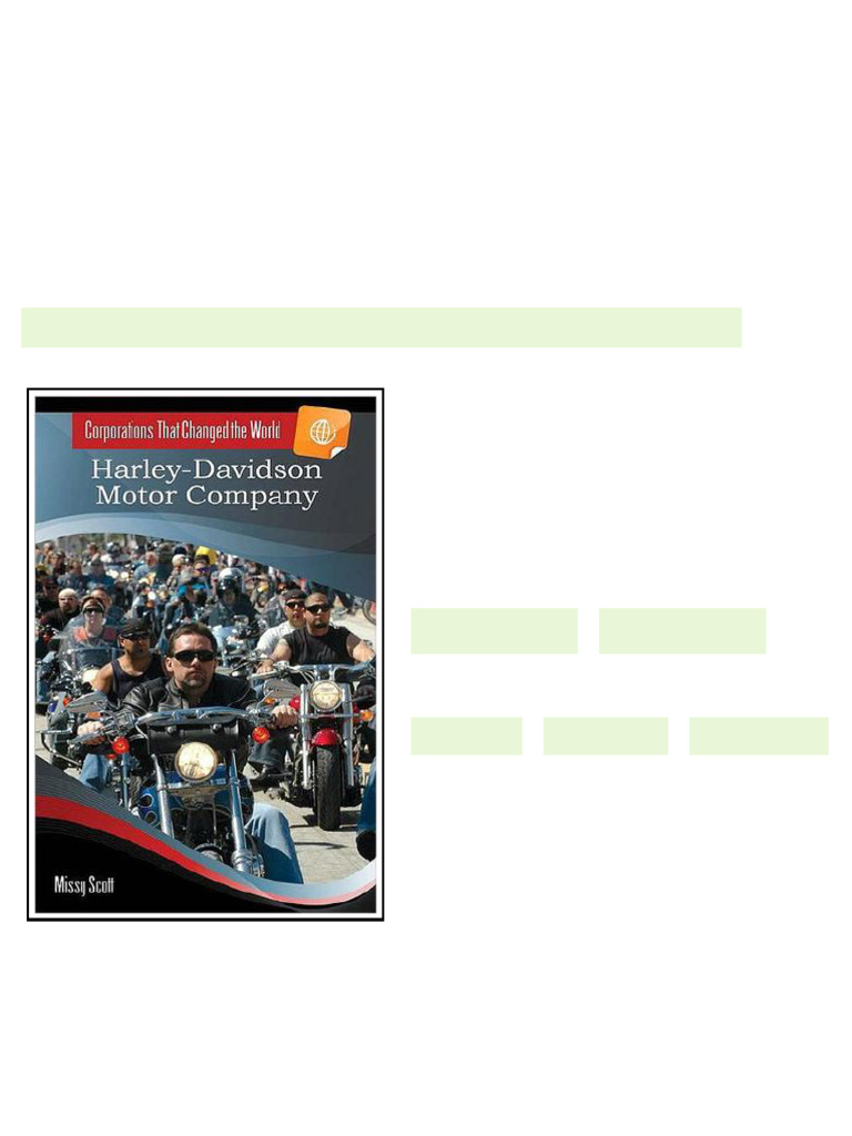 Harleydavidson Motor Company Missy Scott Scott Missy ebook 2026 final ...