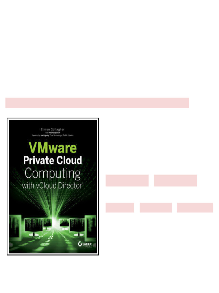 (Ebook) VMware private cloud computing with vCloud Director by Simon ...