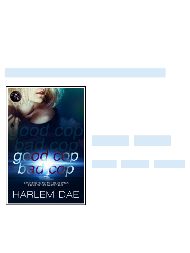 Good Cop Bad Cop Romantic Suspense Harlem Dae Dae Harlem ebook digital ...