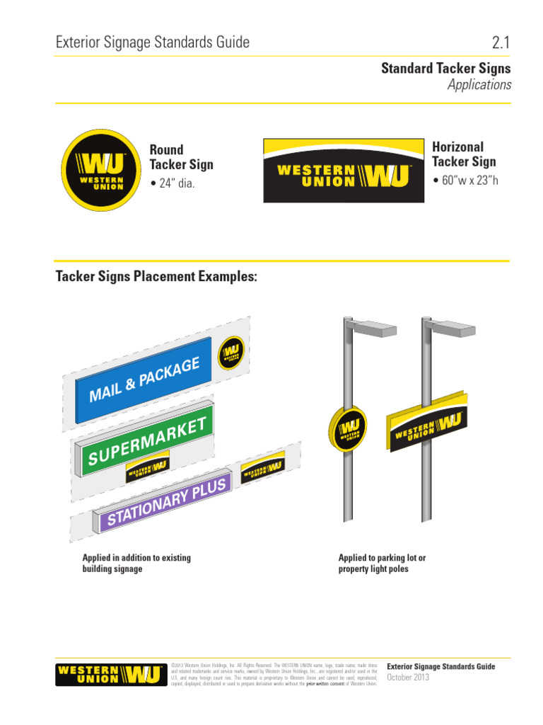 WU_Signage Standards_10-24-13 (glissés) 3 | PDF
