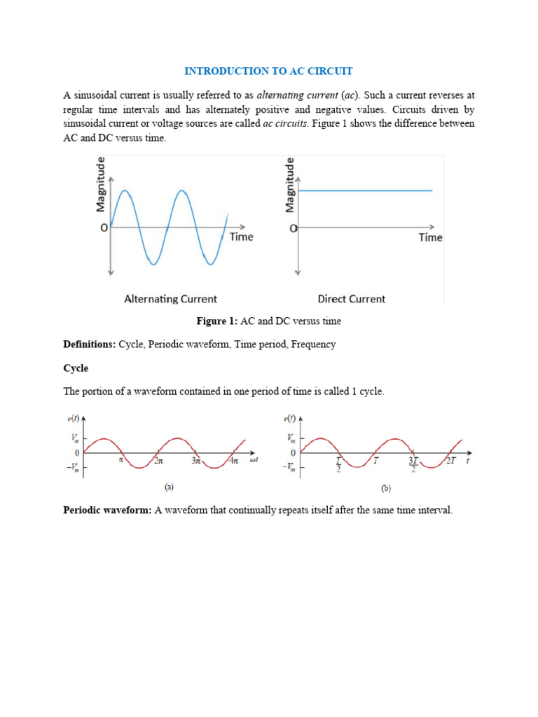 AC Circuit | PDF | Electrical Impedance | Phase (Waves)