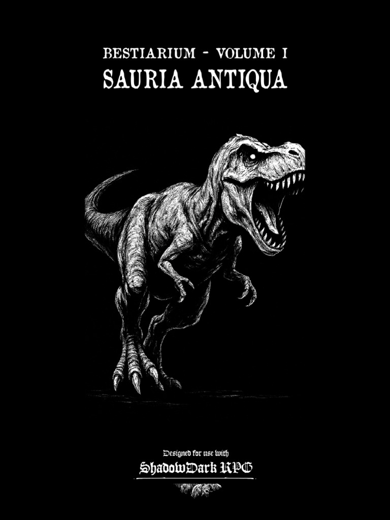 OSR {ShadowDark} - [Lazy Panda RPG] - Bestiarium Volume I - Sauria ...
