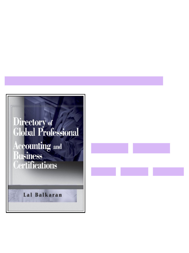 (Ebook) Directory of Global Professional Accounting and Business ...