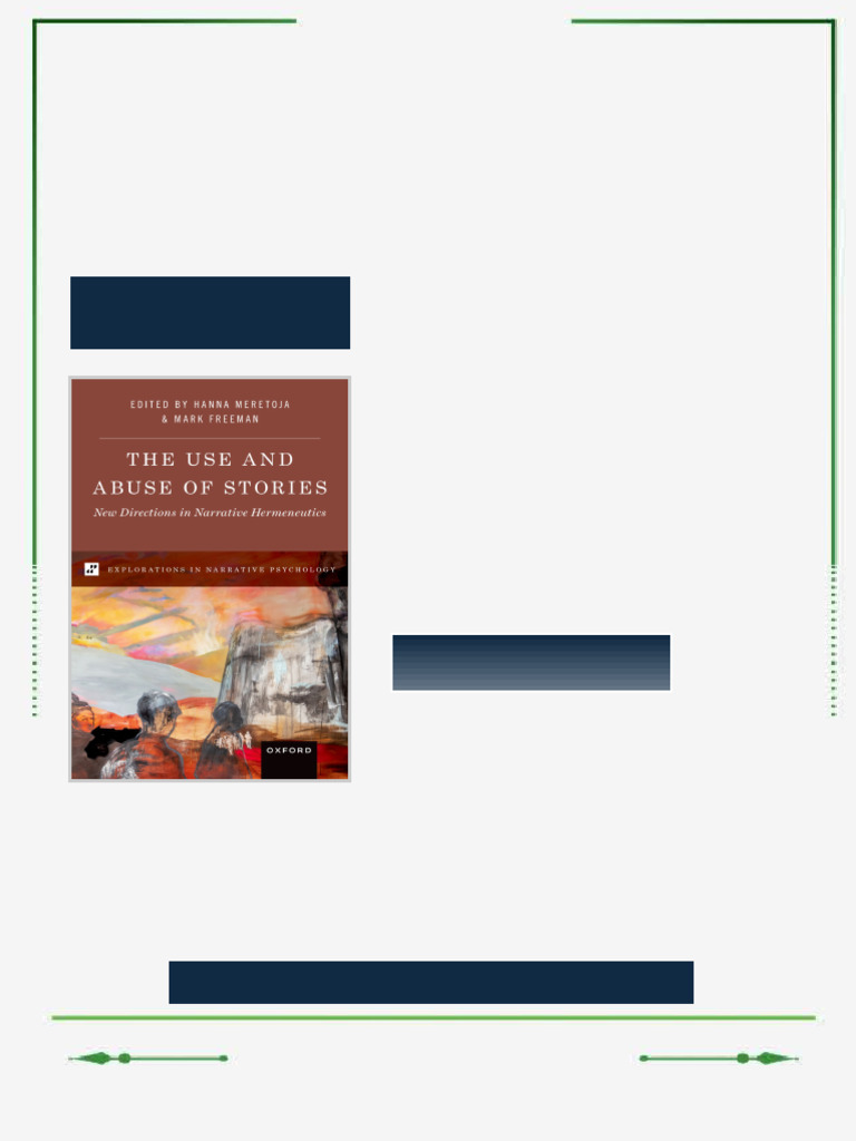 The Use and Abuse of Stories Mark P. Freeman ebook power reader edition ...