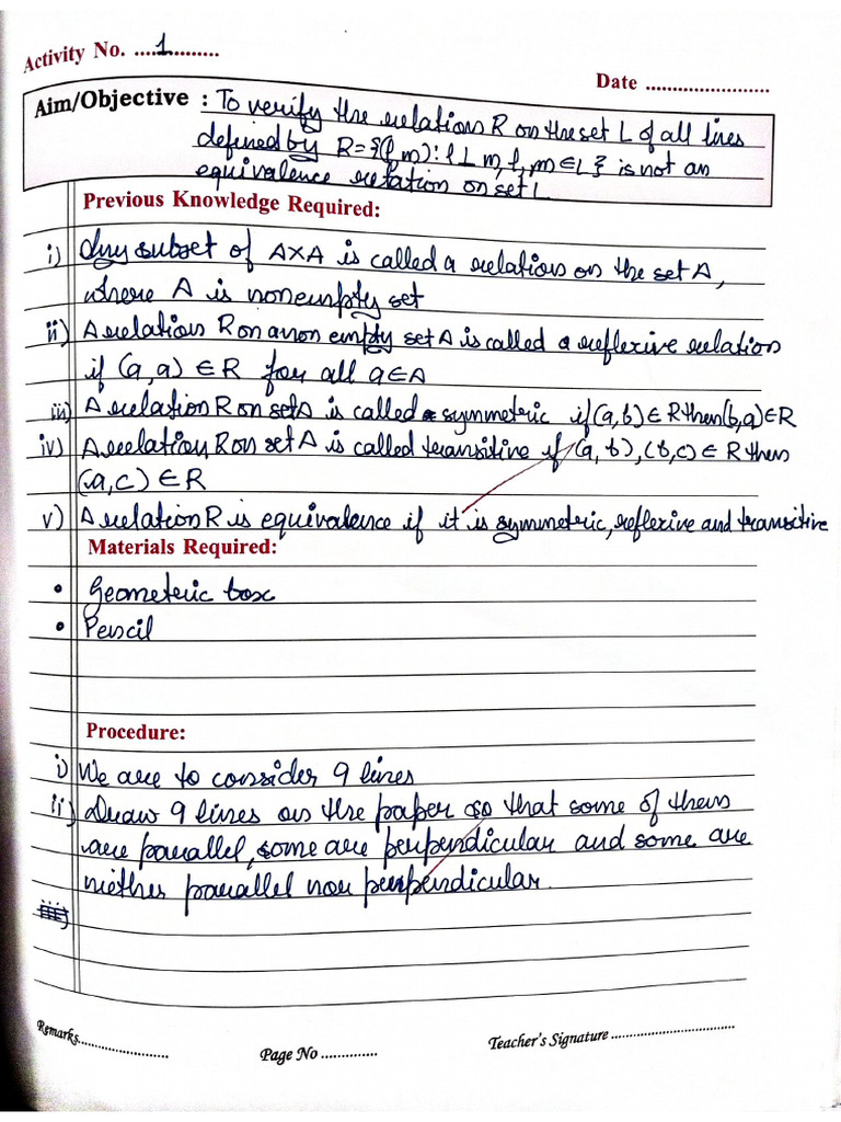 Maths Activity's class 12 cbse | PDF