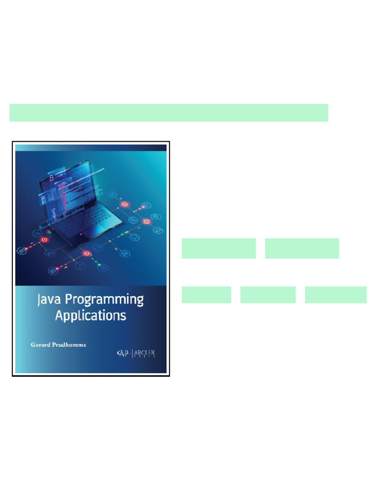 Java Programming Applications Gerard Prudhomme ebook all in one edition | PDF | Java Virtual ...