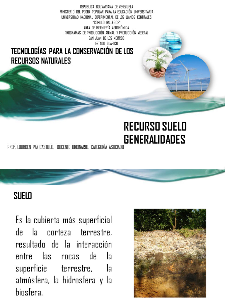 Conservación de Recursos Naturales: Suelo | PDF | Suelo | Materiales ...