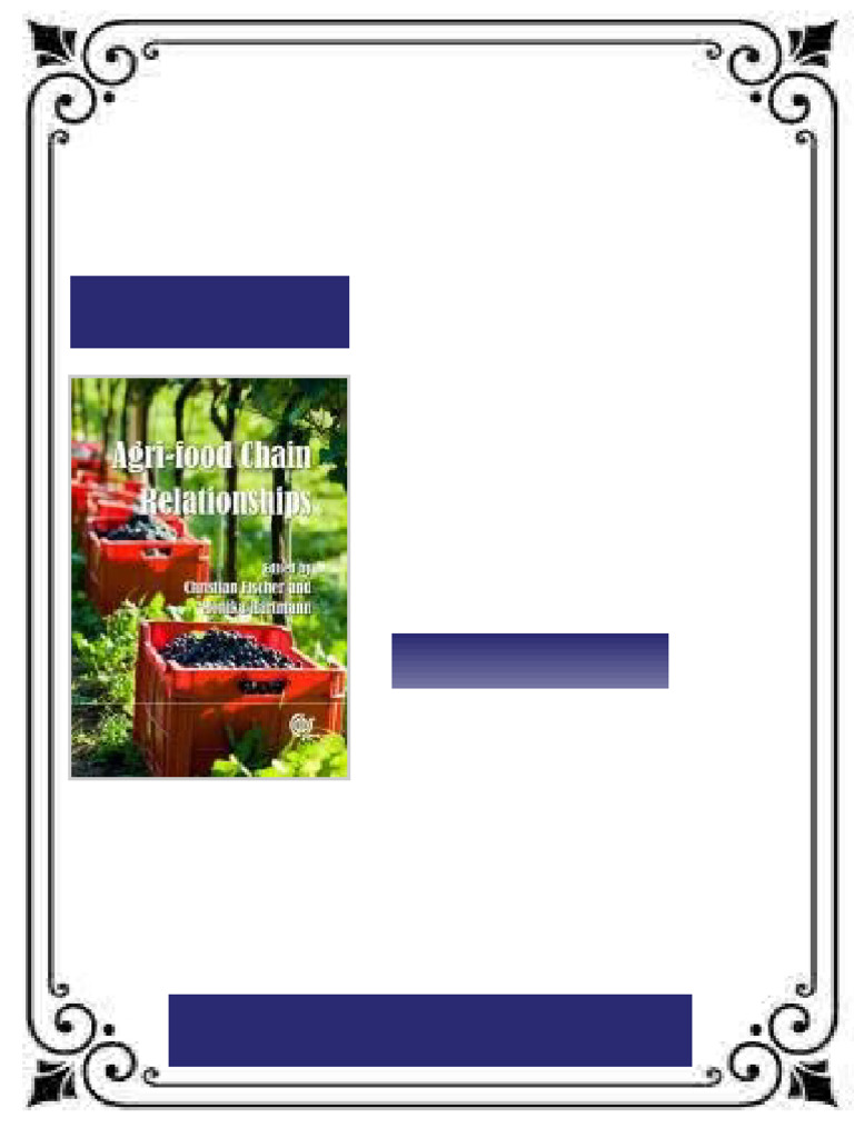 Agri food Chain Relationships First Edition Christian Fischer ebook ...