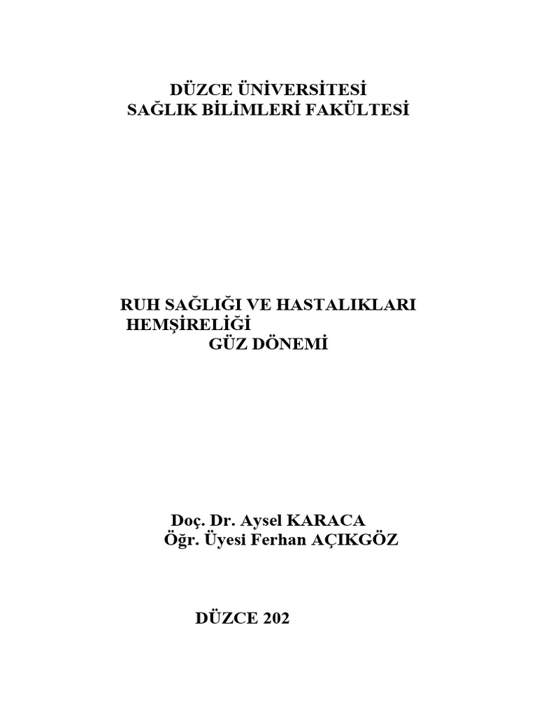 2025-2026 Psi̇ki̇yatri̇ Güz Program (3) (2) | PDF
