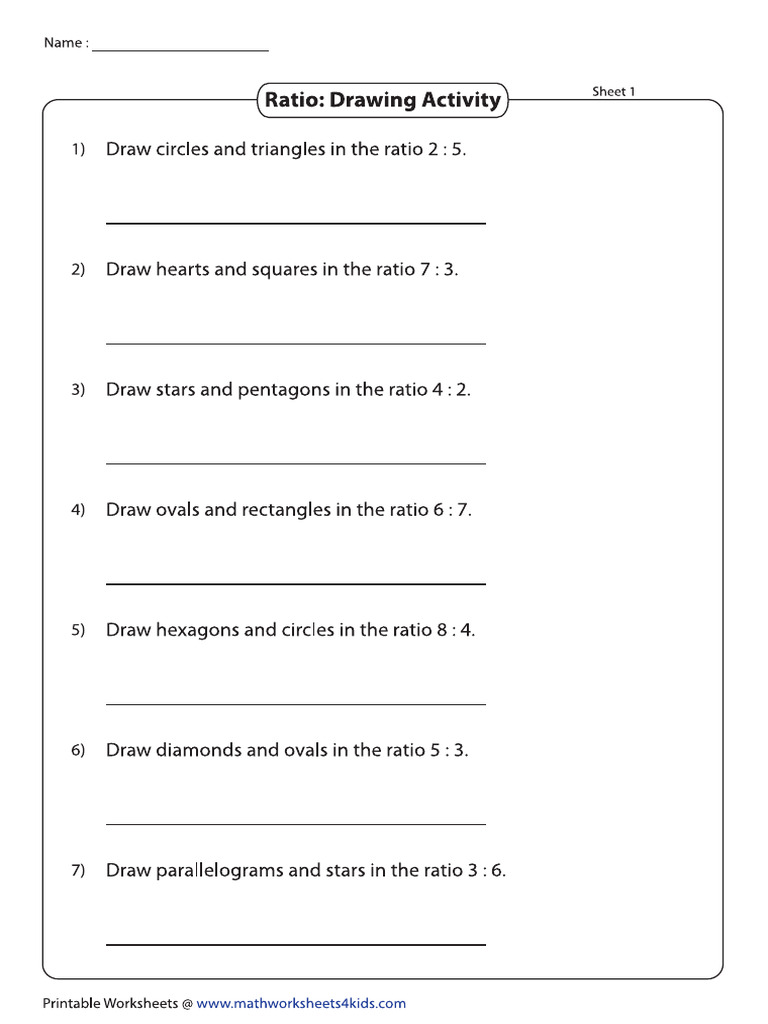 Ratio Drawing Activity | PDF