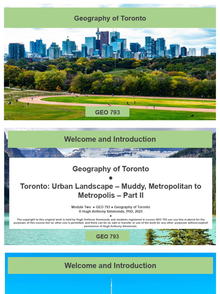 Geography of Toronto: Urban Dynamics | PDF | Suburb | Urban Sprawl