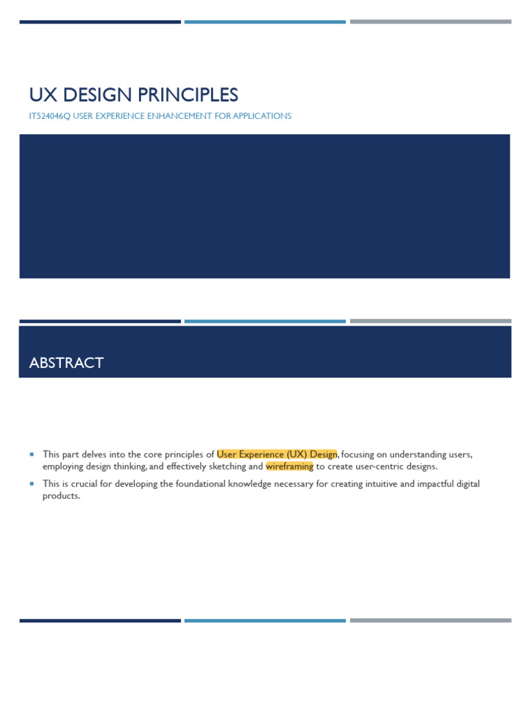 User Experience Design Principles Guide | PDF | Usability | Design Thinking