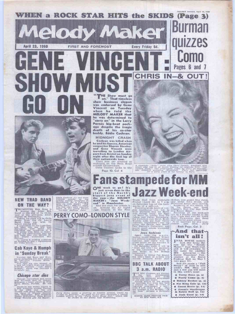 Melody Maker 1960-04-23 S OCR | PDF | Columbia Records | Jazz