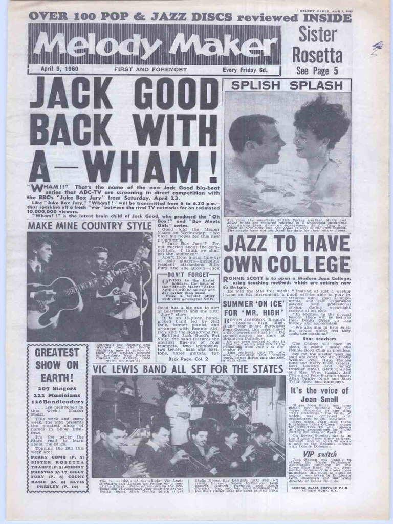 Melody Maker 1960-04-09 S OCR | PDF | Columbia Records
