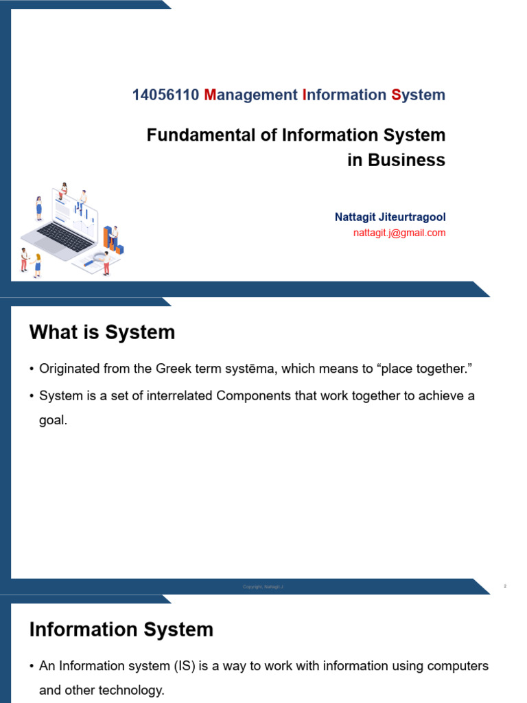_CH1 Fundamental of Information Systems | PDF | System | Information