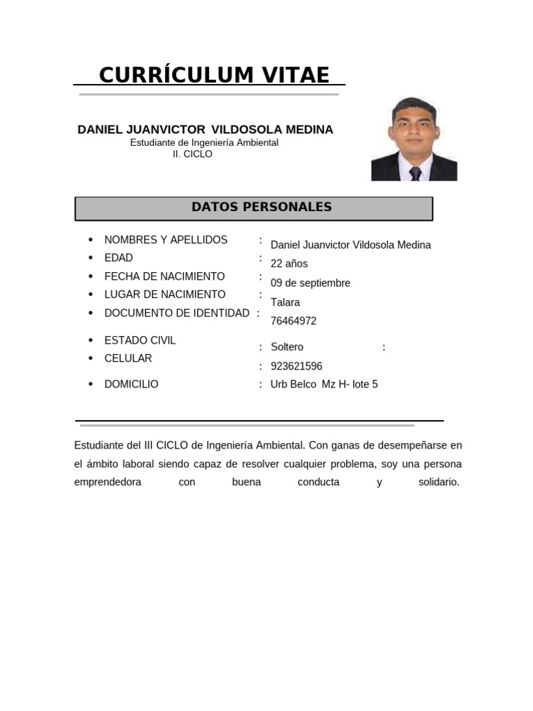 CV DANIEL Ori - 1 | PDF