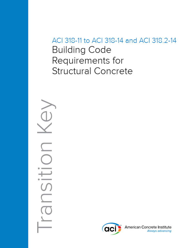ACI 318-11 Cross Reference to 318-14 | PDF | Materials | Civil Engineering