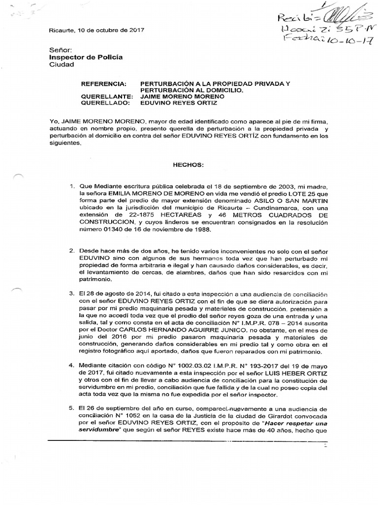 Querella Jaime Moreno y Eduvin Reyes | PDF