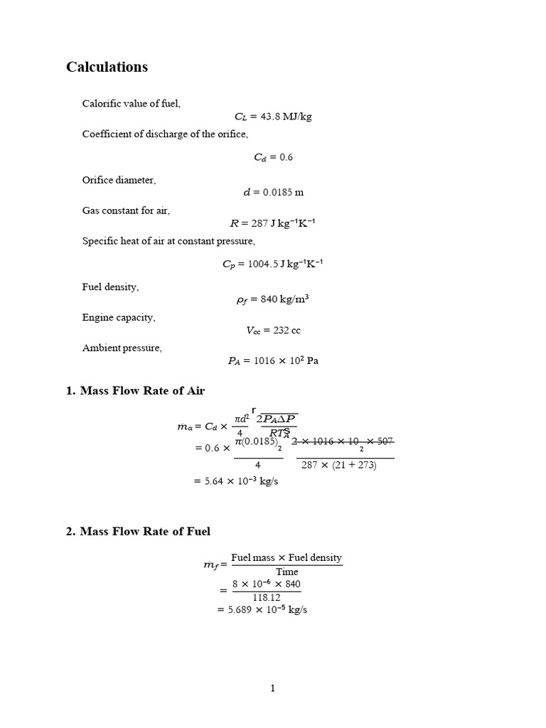 Calc Thermo 2 | PDF | Flow Measurement | Mechanical Engineering