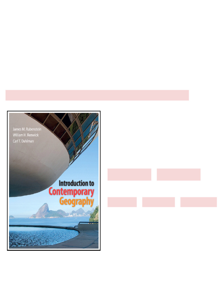 Test Bank for Introduction to Contemporary Geography James M ...