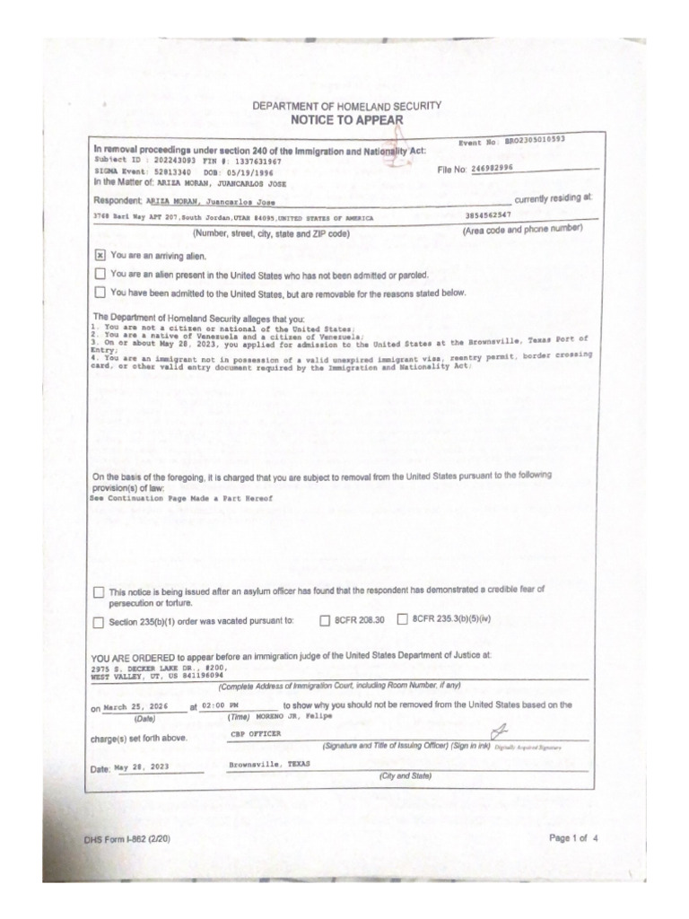 Department of Homeland Security | PDF