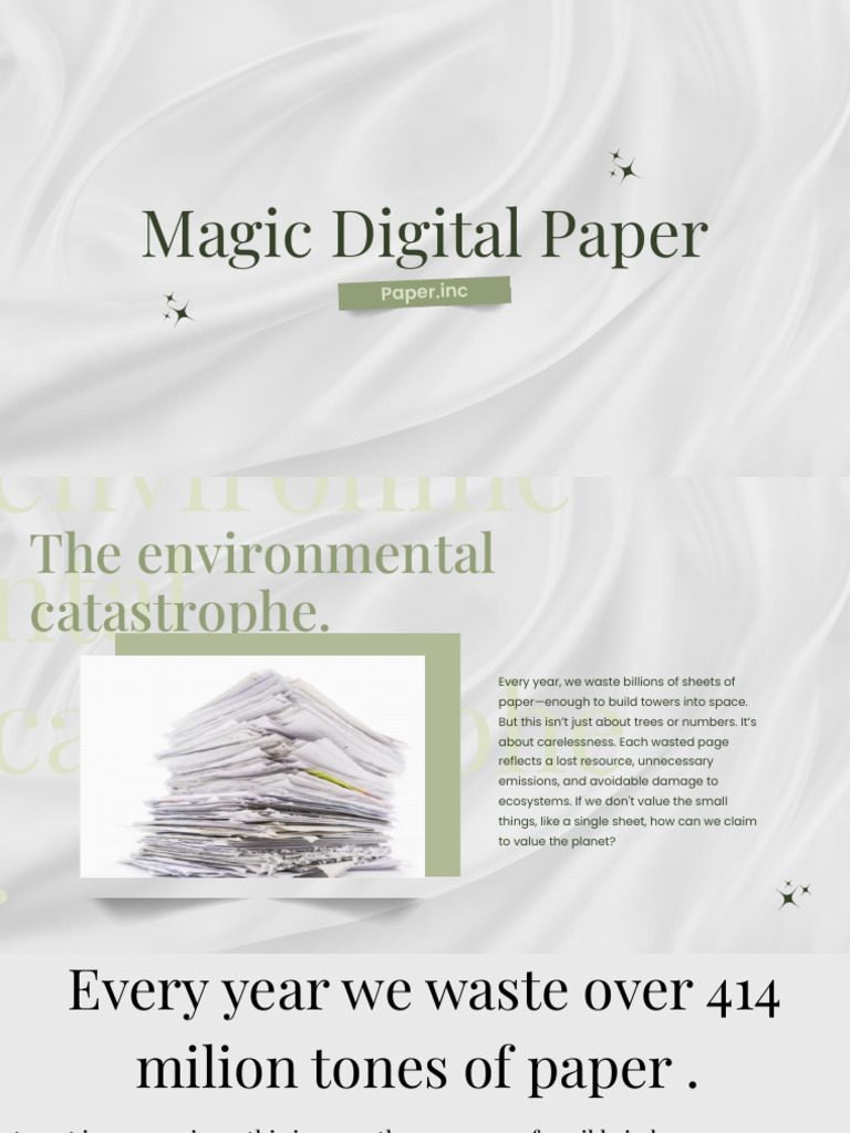 Magic Digital Paper.pdf | PDF | Economy And The Environment ...