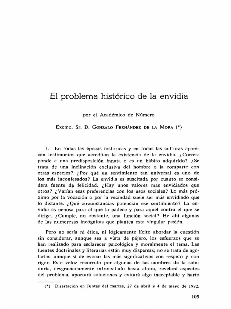 La Envidia | PDF | Educación en artes liberales