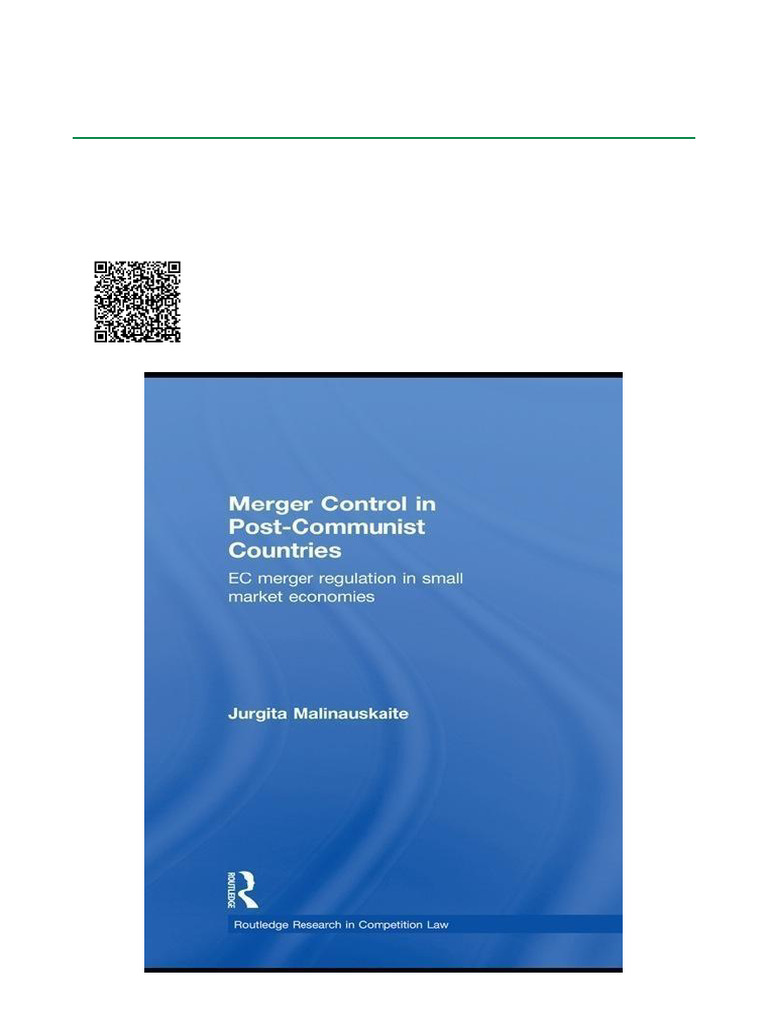 Merger Control in Post Communist Countries EC Merger Regulation in ...