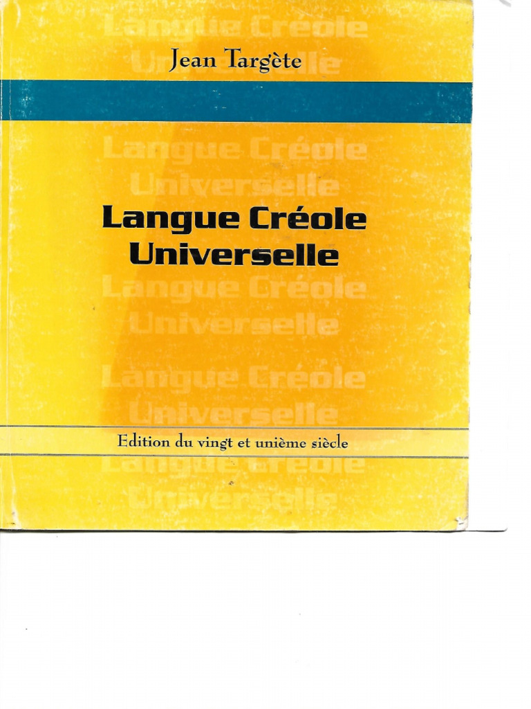 Langue Creole Universelle CHAP 01-05 | PDF
