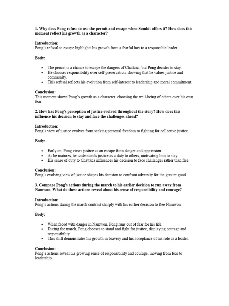 Thinking Points Ans - Sect 1 | PDF | Courage | Social Psychology