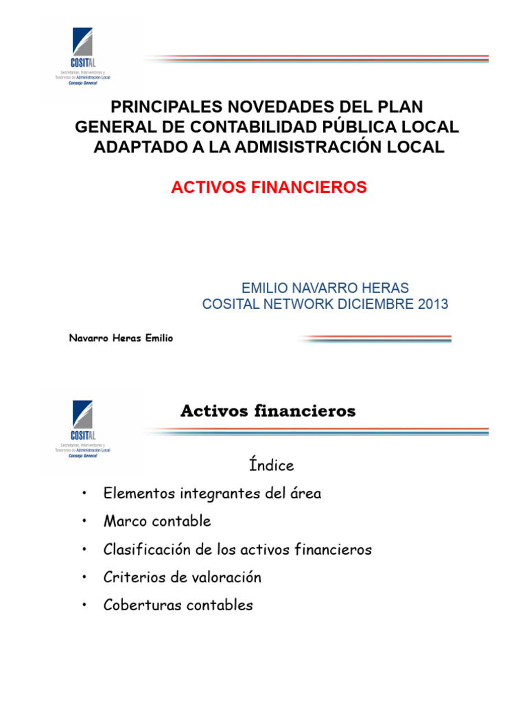 Activos Financieros Local Emilio | PDF | Contabilidad | Compartir ...