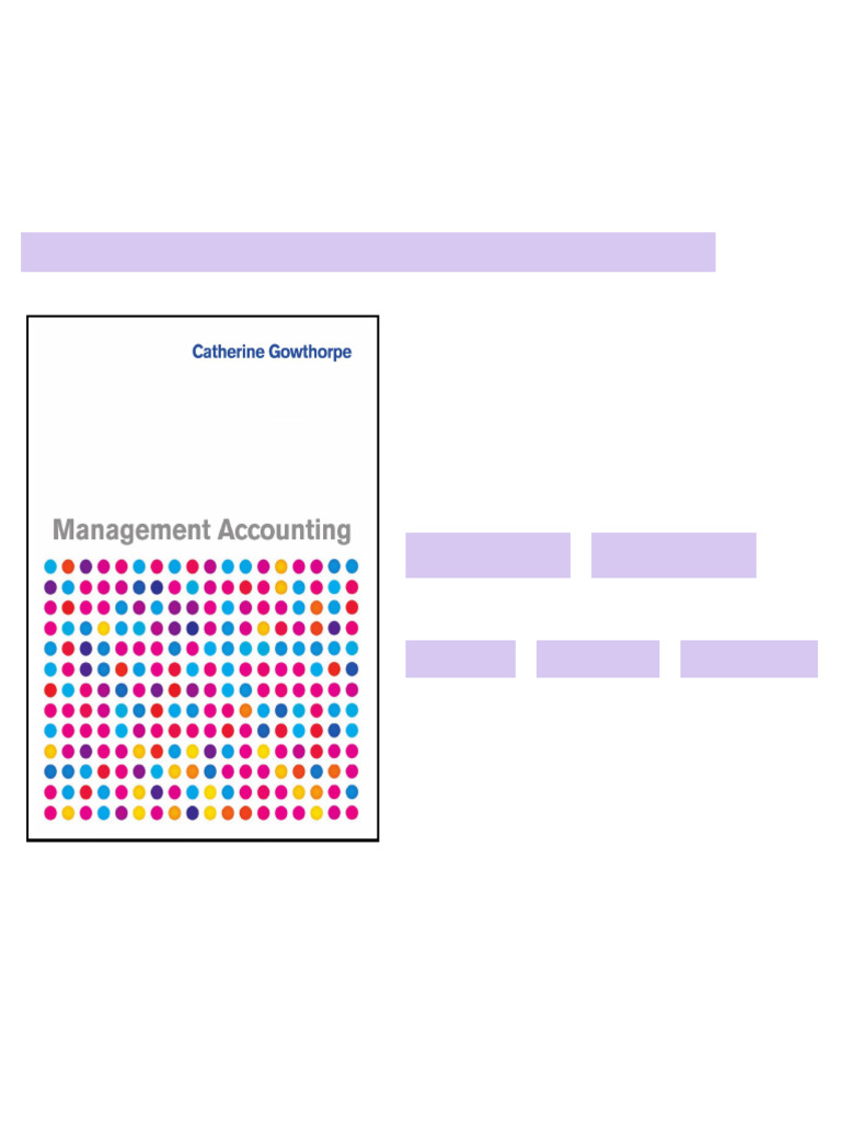 Management Accounting available full chapters | PDF