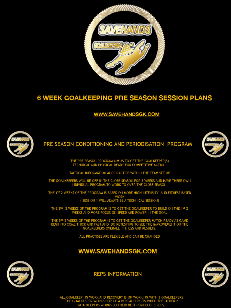 6-Week Goalkeeping Pre-Season Plan | PDF | Sports Rules And Regulations ...