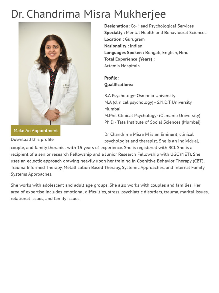 Doctor Profile | PDF