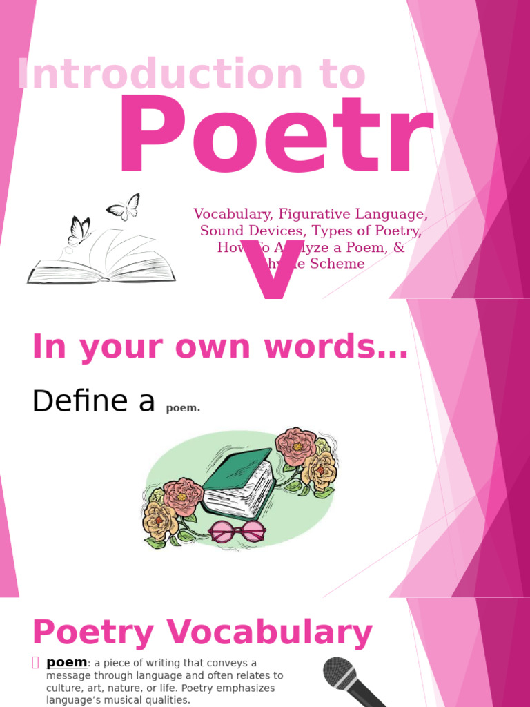 [02] Powerpoint [Intro to Poetry] | PDF | Poetry | Metre (Poetry)
