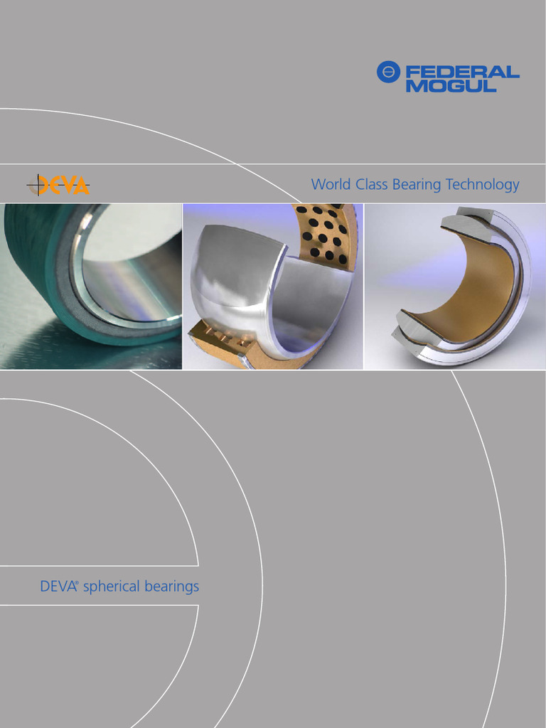 DEVA® Maintenance-Free Spherical Bearings | PDF | Bearing (Mechanical ...