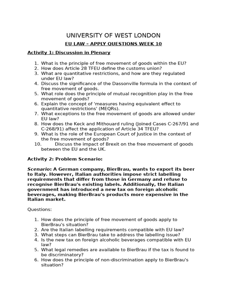 Apply Questions Week 10 | PDF