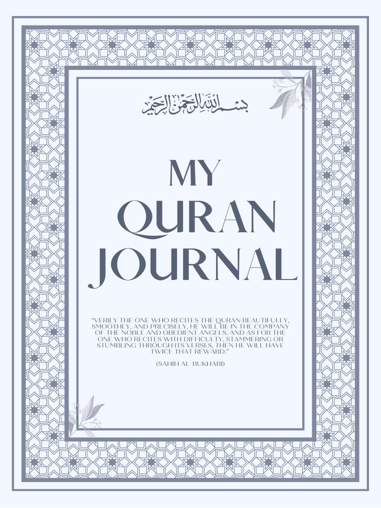 a4 Printable Quran Journaling | PDF | Islamic Belief And Doctrine ...
