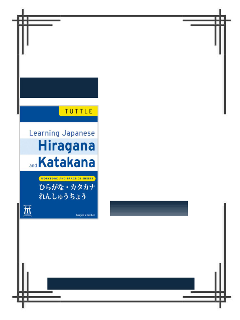 Learning Japanese Hiragana and Katakana Workbook and Practice Sheets ...