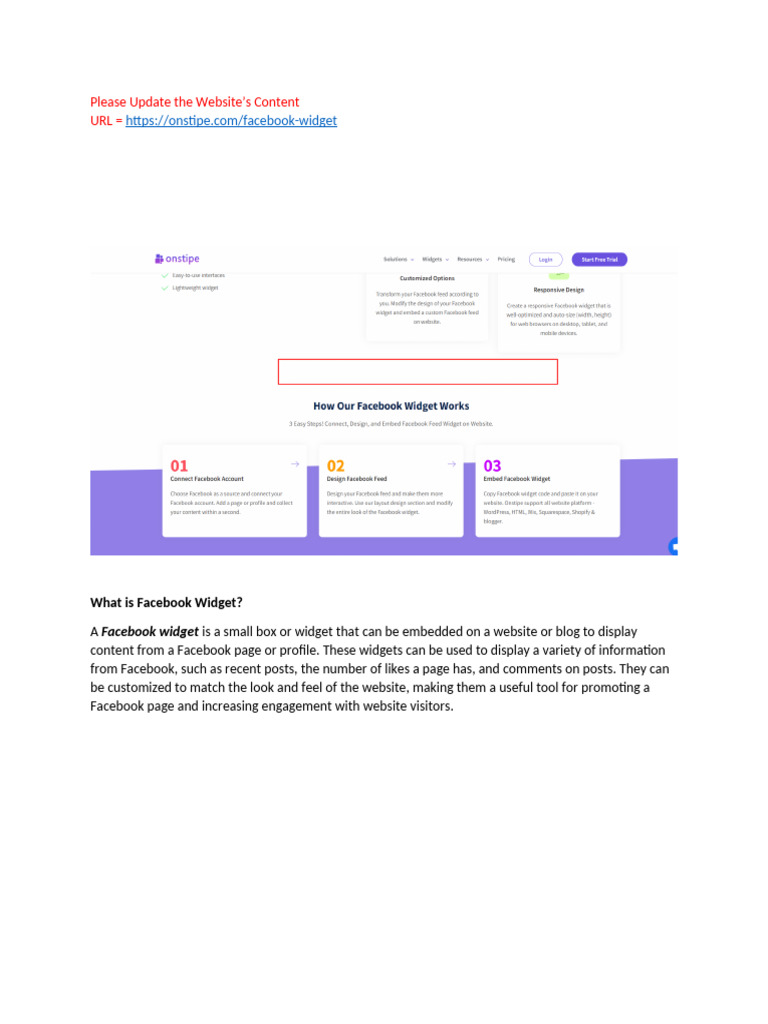 Benefits of Facebook Widgets for Websites | PDF | Facebook | Search ...